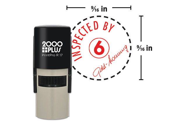 stampersDIRECT - 2000 Plus® PrintPro™ R17 Self-Inking Round Stamp